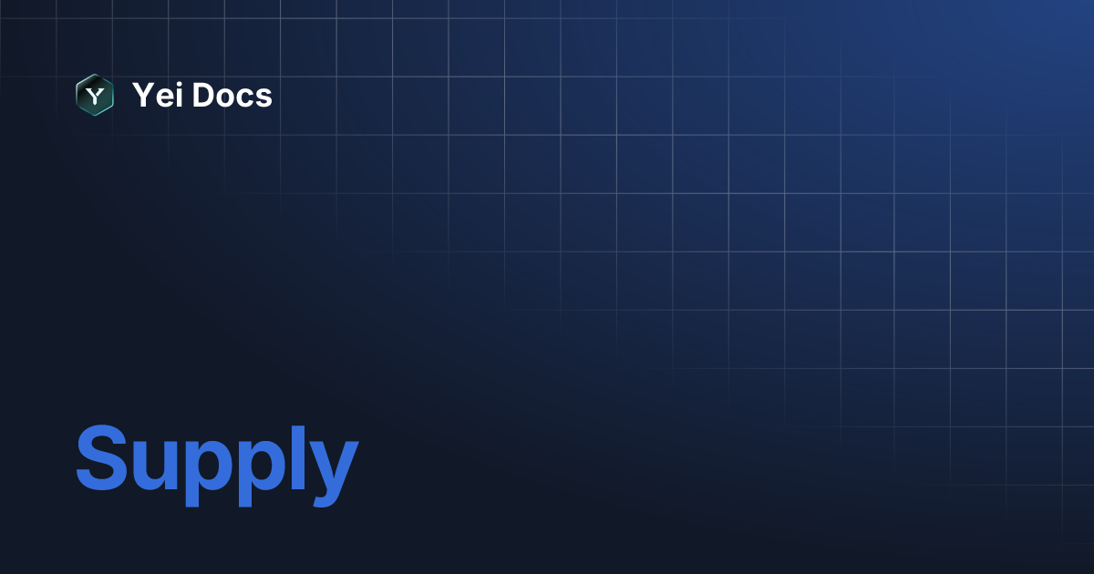 Supply | Yei Docs